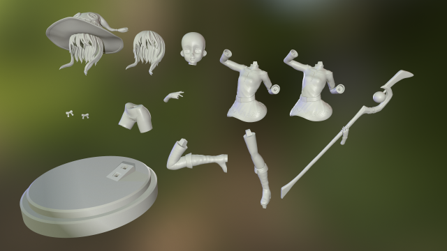 megumin figure 3d print model 3D Print Model in Woman 3DExport