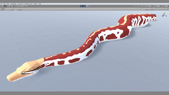 blood python - animated 3D Model in Reptile 3DExport