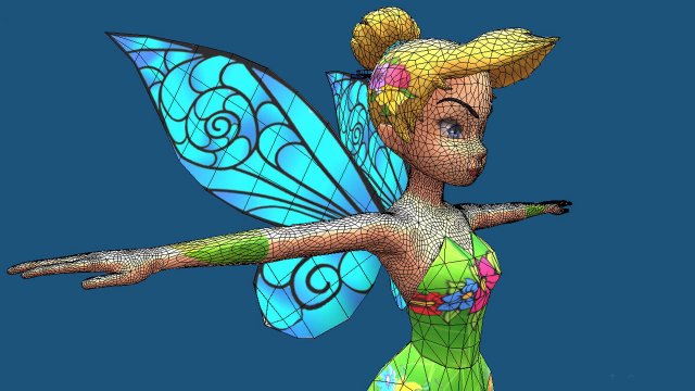 Tinker Bell 3D Model in Cartoon 3DExport