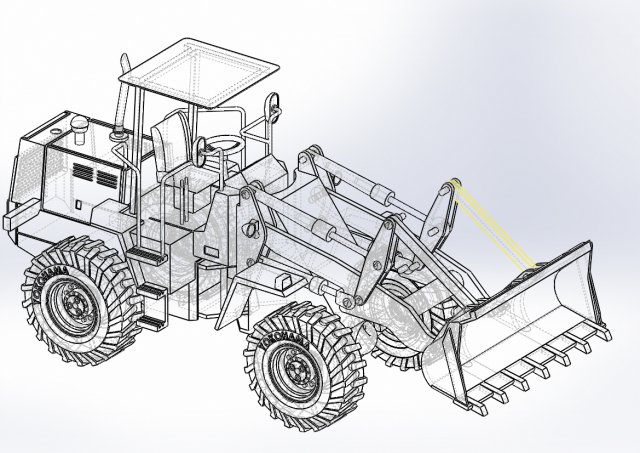 wheel loader 3d printed model 3D Model in Heavy Equipment 3DExport