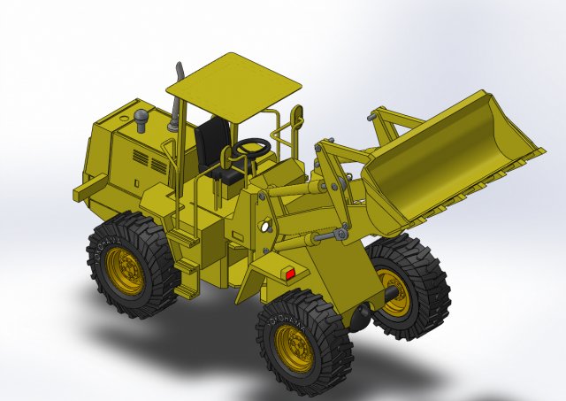 wheel loader 3d printed model 3D Model in Heavy Equipment 3DExport