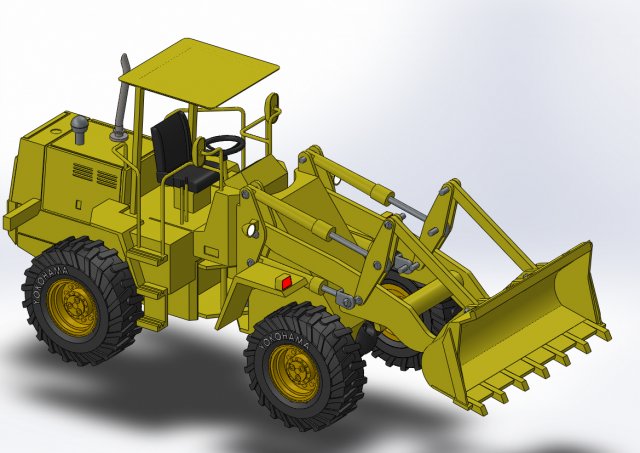 wheel loader 3d printed model 3D Model in Heavy Equipment 3DExport