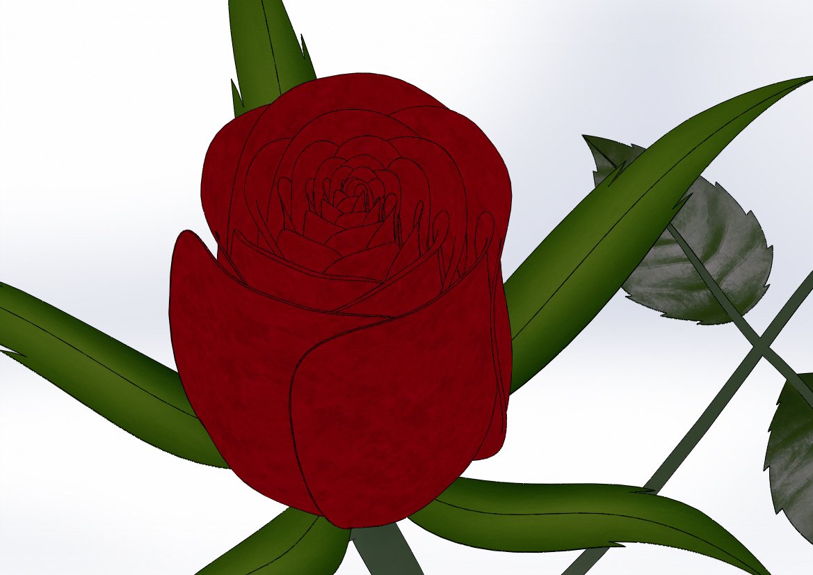 Rose Flower 3D Model in Other 3DExport