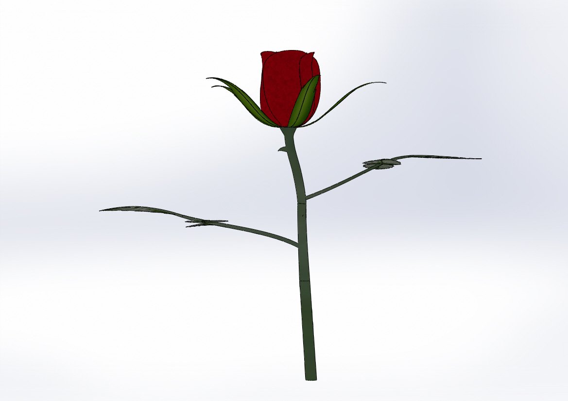 Rose Flower 3D Model in Other 3DExport