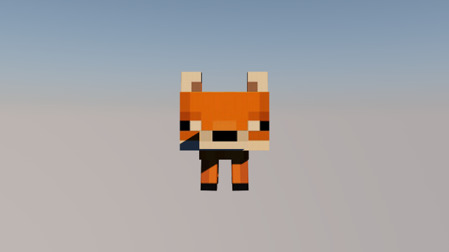 minecraft fox Free 3D Model in Other 3DExport