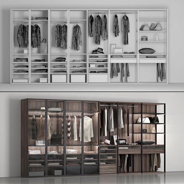 poliform wardrobe 3D Model in Other 3DExport