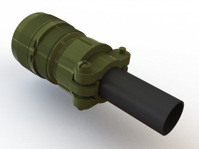 amphenol circular connector 3D Model in Parts 3DExport