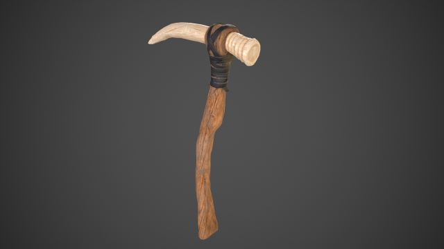 Pickaxe 3D Model in Tools 3DExport