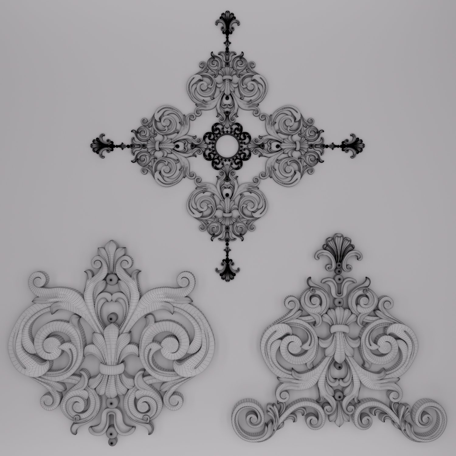 trim ornament 40 3D Model in Decoration 3DExport