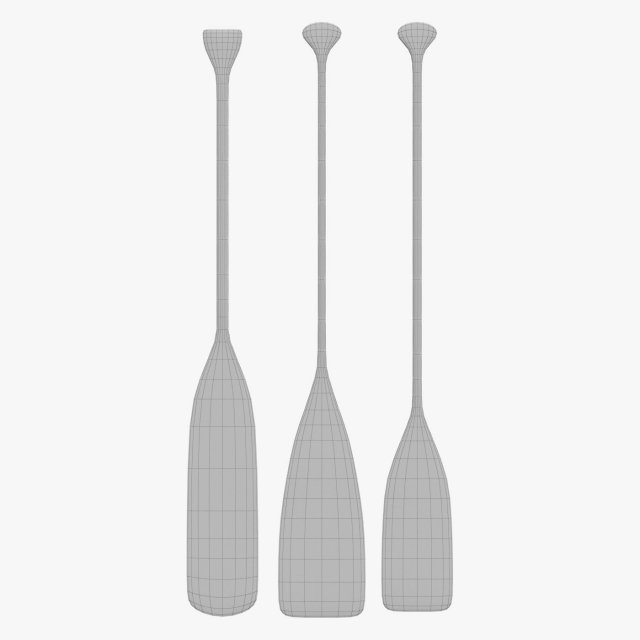 Old Paddles 3D Model in Sports Equipment 3DExport