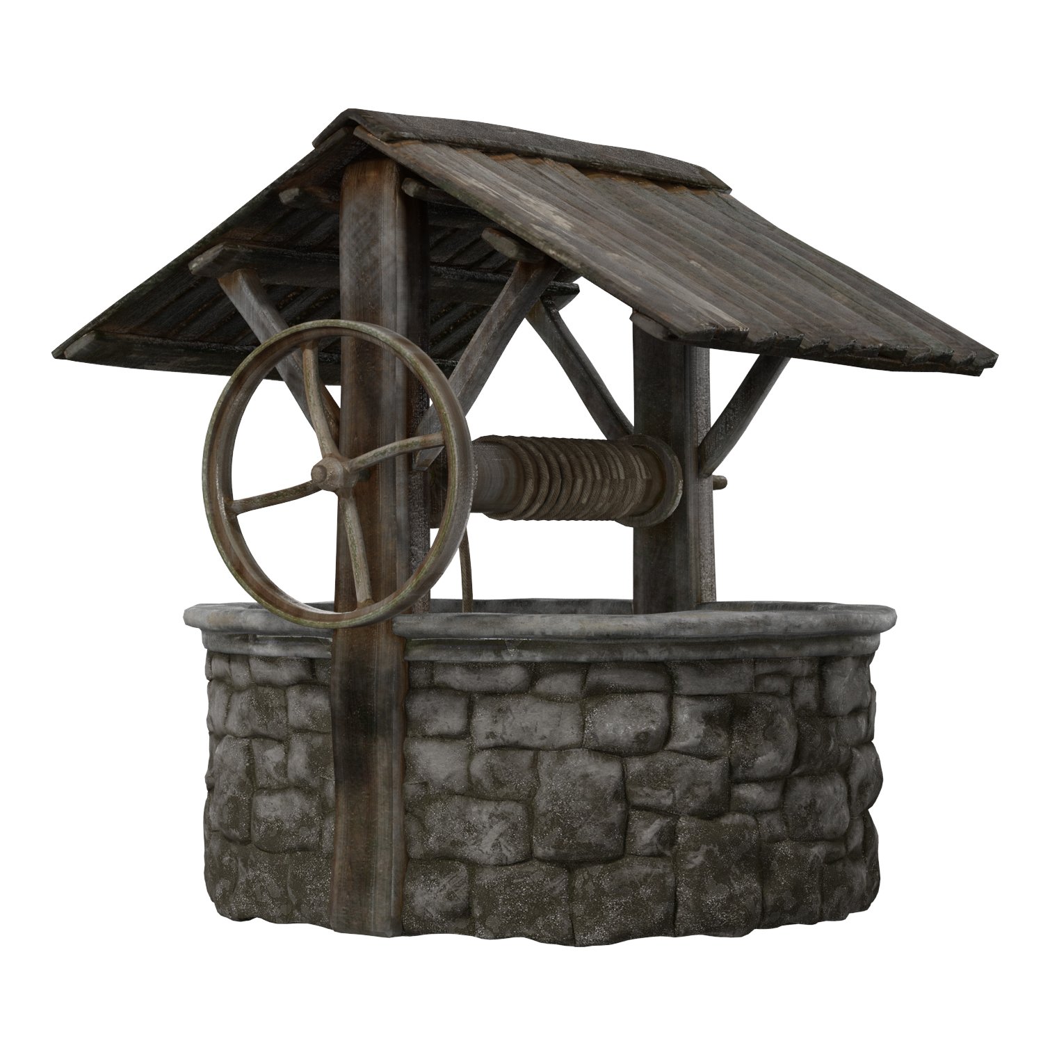 Water Well 3D Models in Environment 3DExport