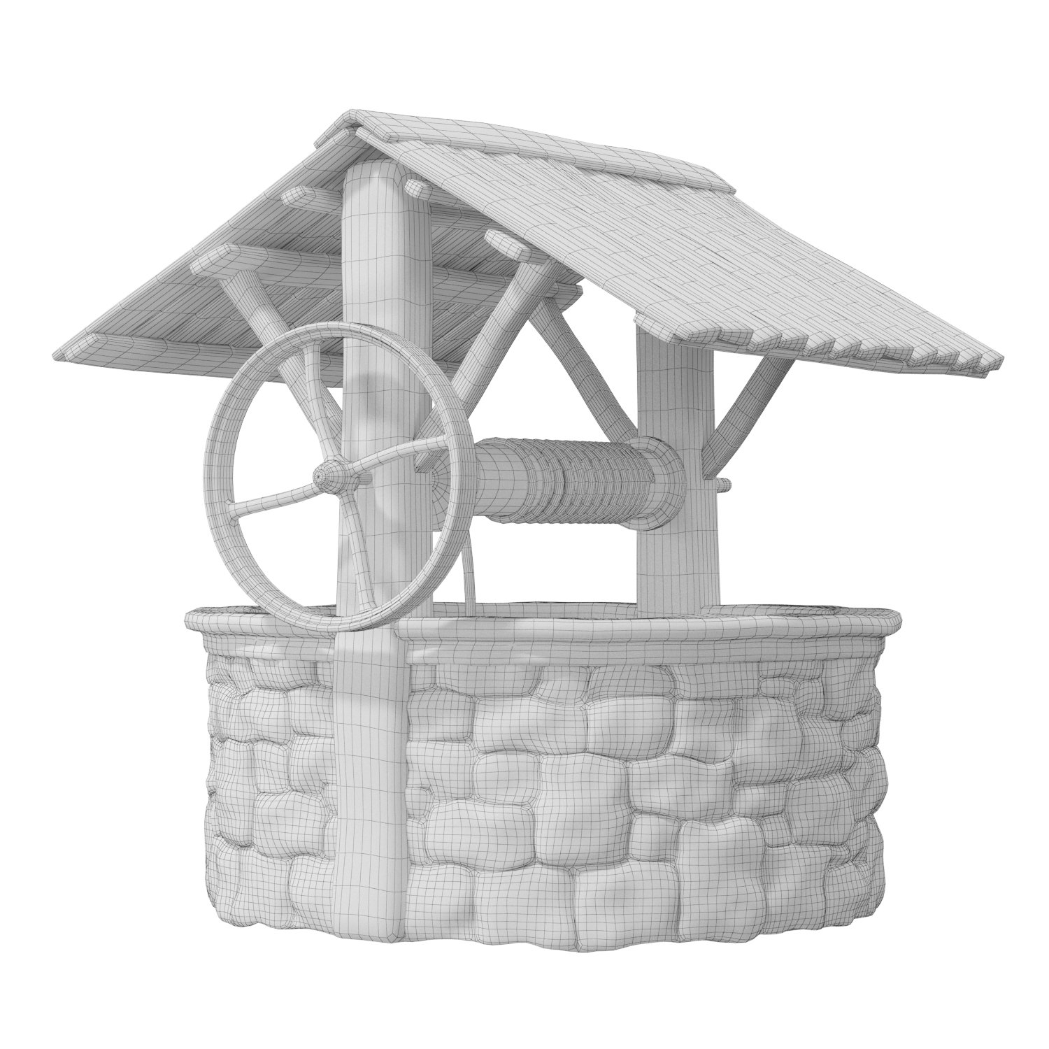 Water Well 3D Models in Environment 3DExport