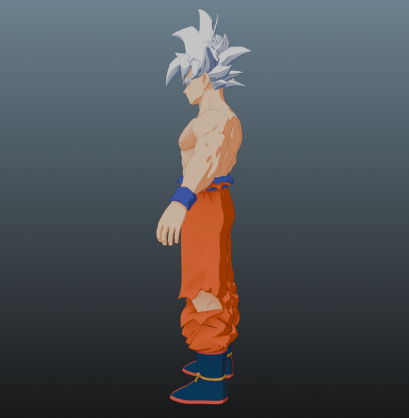 Goku Ultra Instinct Dragon Ball for Blender Only 3D Model in Fantasy ...