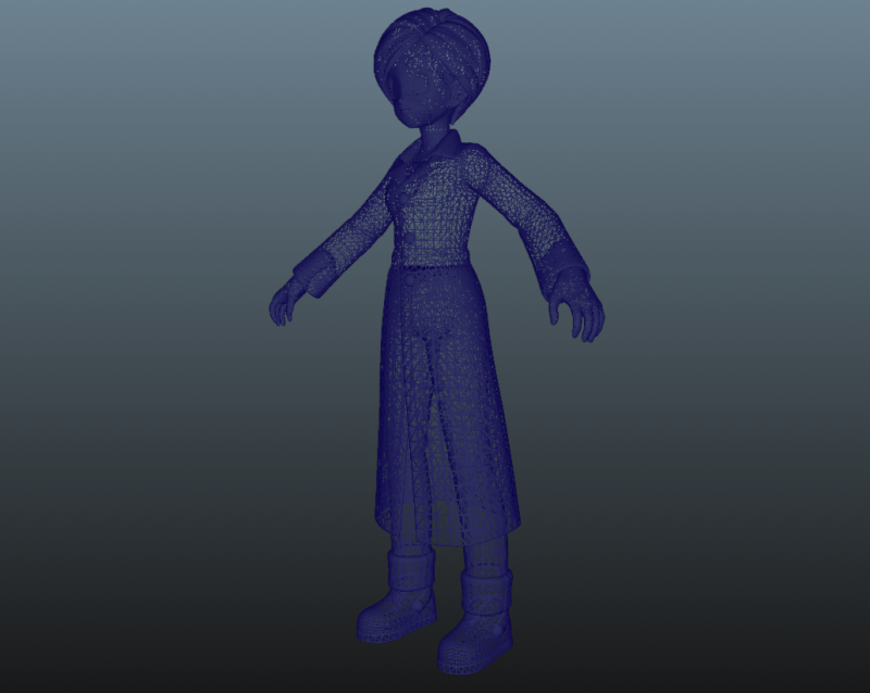 Bulma Lab Coat Dragon Ball for Blender Only 3D Model in Fantasy 3DExport