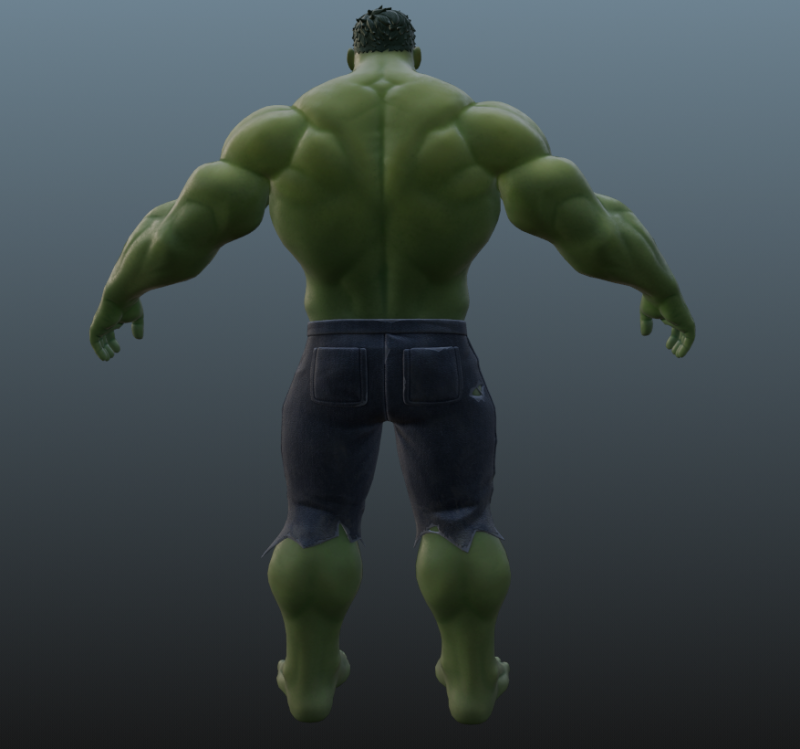 Hulk for Blender Only 3D Model in Fantasy 3DExport