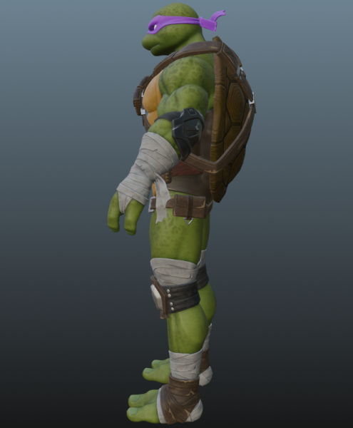Ninja Turtle Donatello for Blender Only 3D Model in Fantasy 3DExport