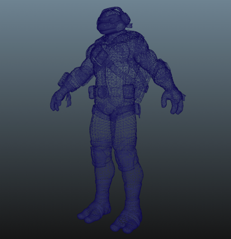 Ninja Turtle Donatello for Blender Only 3D Model in Fantasy 3DExport