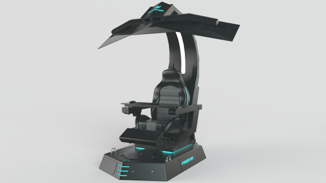 Simulator Chair 3D Model in Computer 3DExport