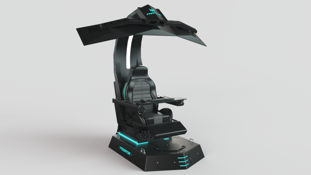 Simulator Chair 3D Model in Computer 3DExport