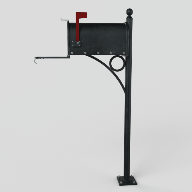 American Mailbox 3D Model in Cityscapes 3DExport