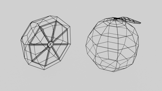 low poly cartoon orange Gratis Modelo 3D in Fruta 3DExport