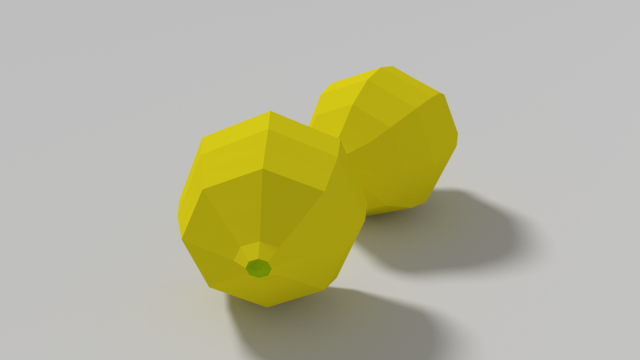 low poly cartoon lemon 3D Model in Fruit 3DExport