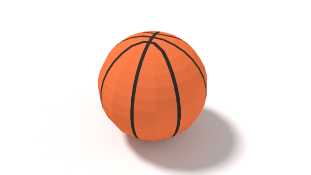 low poly cartoon basketball ball free Free 3D Model in Sports Equipment ...