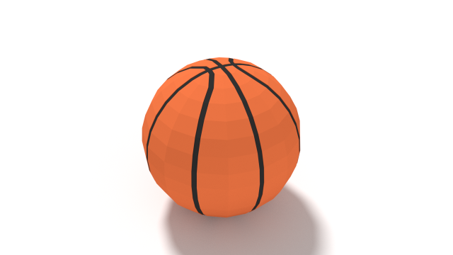 low poly cartoon basketball ball free Free 3D Model in Sports Equipment ...