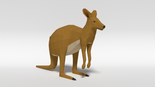 low poly cartoon australian animals pack 3D Model in Other 3DExport