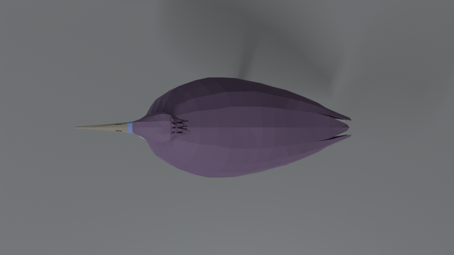 low poly cartoon abdim stork 3D Model in Bird 3DExport