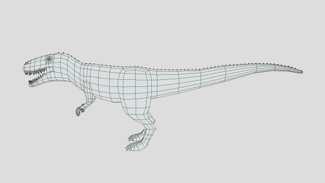 low poly cartoon torvosaurus dinosaur 3D Model in Dinosaur 3DExport