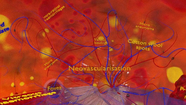 Diabetic eye diseases model 3D Model in Anatomy 3DExport
