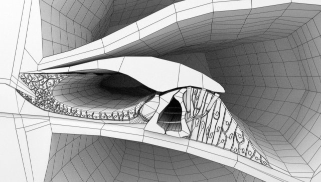 Cochlear duct organ of corti inner ear 3D Model in Anatomy 3DExport