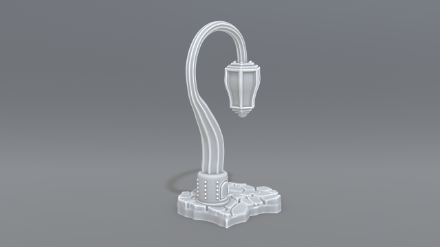 lamp post 3D Print Model in Architecture 3DExport