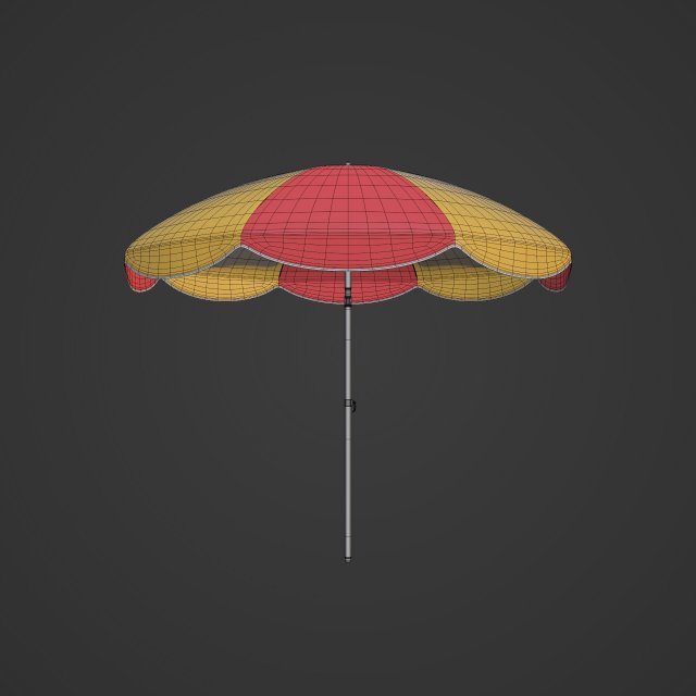 Beach Parasol 3D Model in Outdoor items 3DExport
