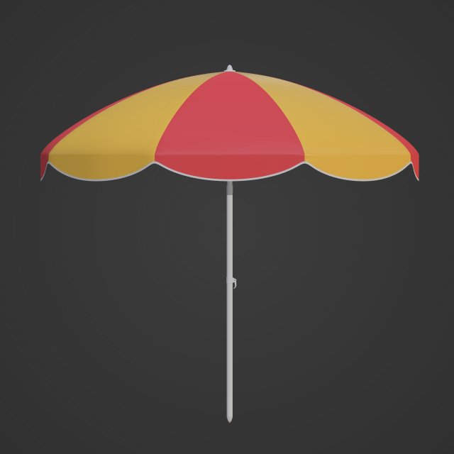 Beach Parasol 3D Model in Outdoor items 3DExport