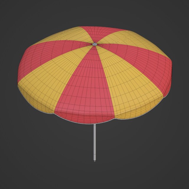 Beach Parasol 3D Model in Outdoor items 3DExport