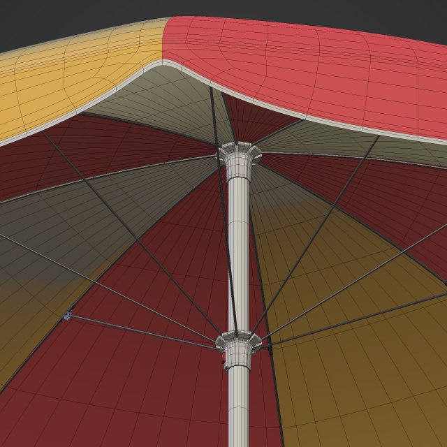 Beach Parasol 3D Model in Outdoor items 3DExport