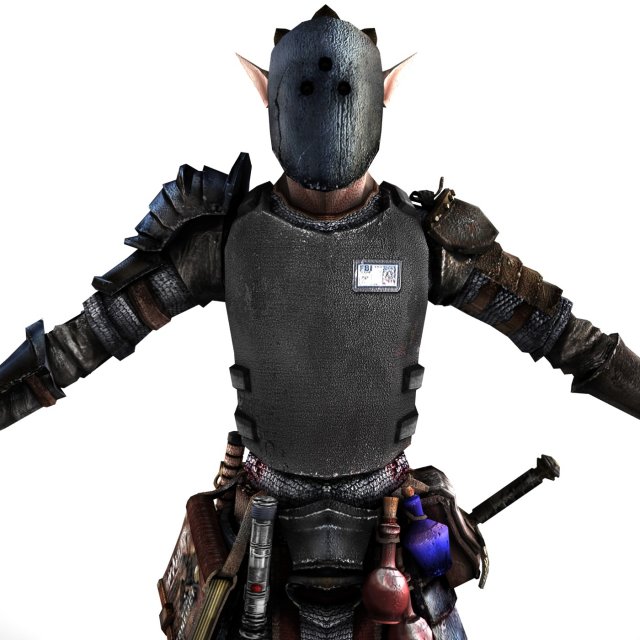 demon knight 3D Model in Robot 3DExport