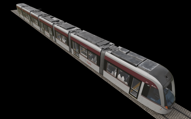 CAF Urbos 3 lowpoly 3D Model in Bus 3DExport