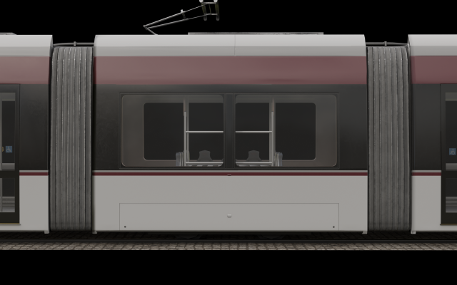 CAF Urbos 3 lowpoly 3D Model in Bus 3DExport