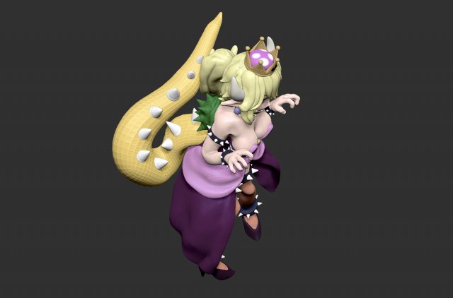 bowsette princess bowser 3D Print Model in Monsters & Creatures 3DExport