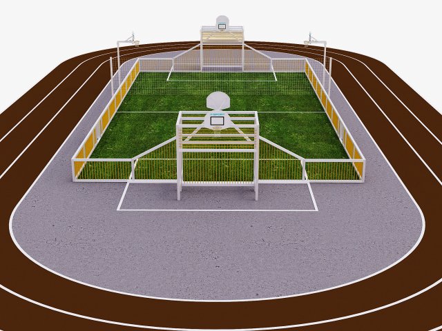 multisports stadium 3D Model in Stadium 3DExport