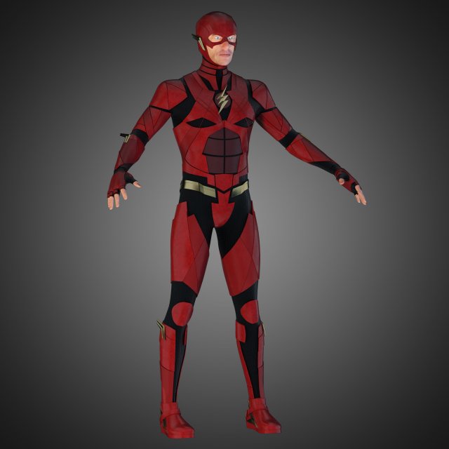 flash 3D Model in Man 3DExport