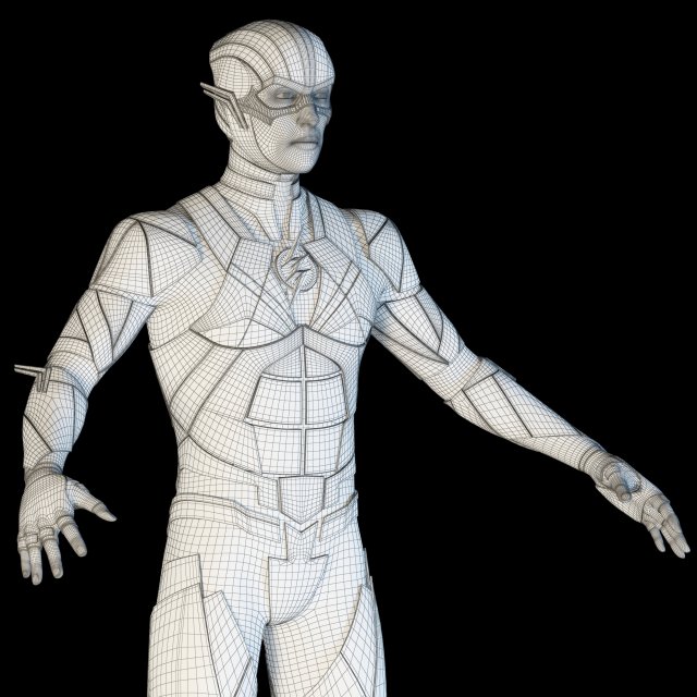 flash 3D Model in Man 3DExport