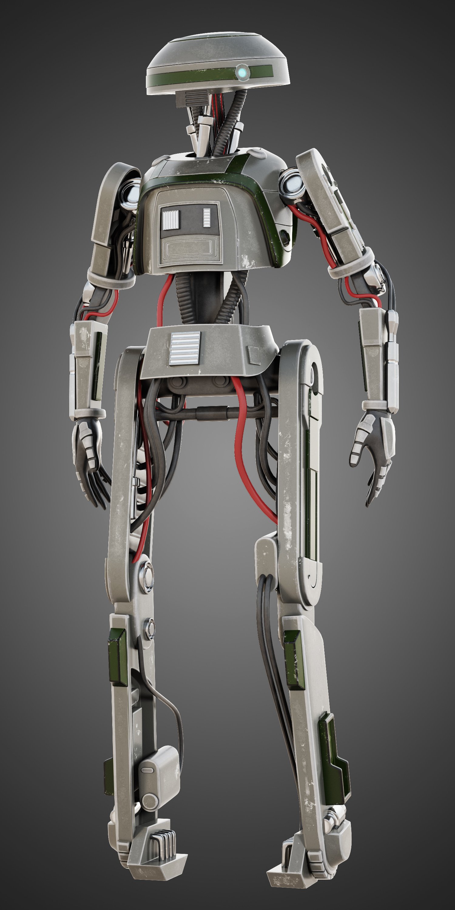 Star Wars L3-37 droid RIGGED Modèle 3D in Robot 3DExport