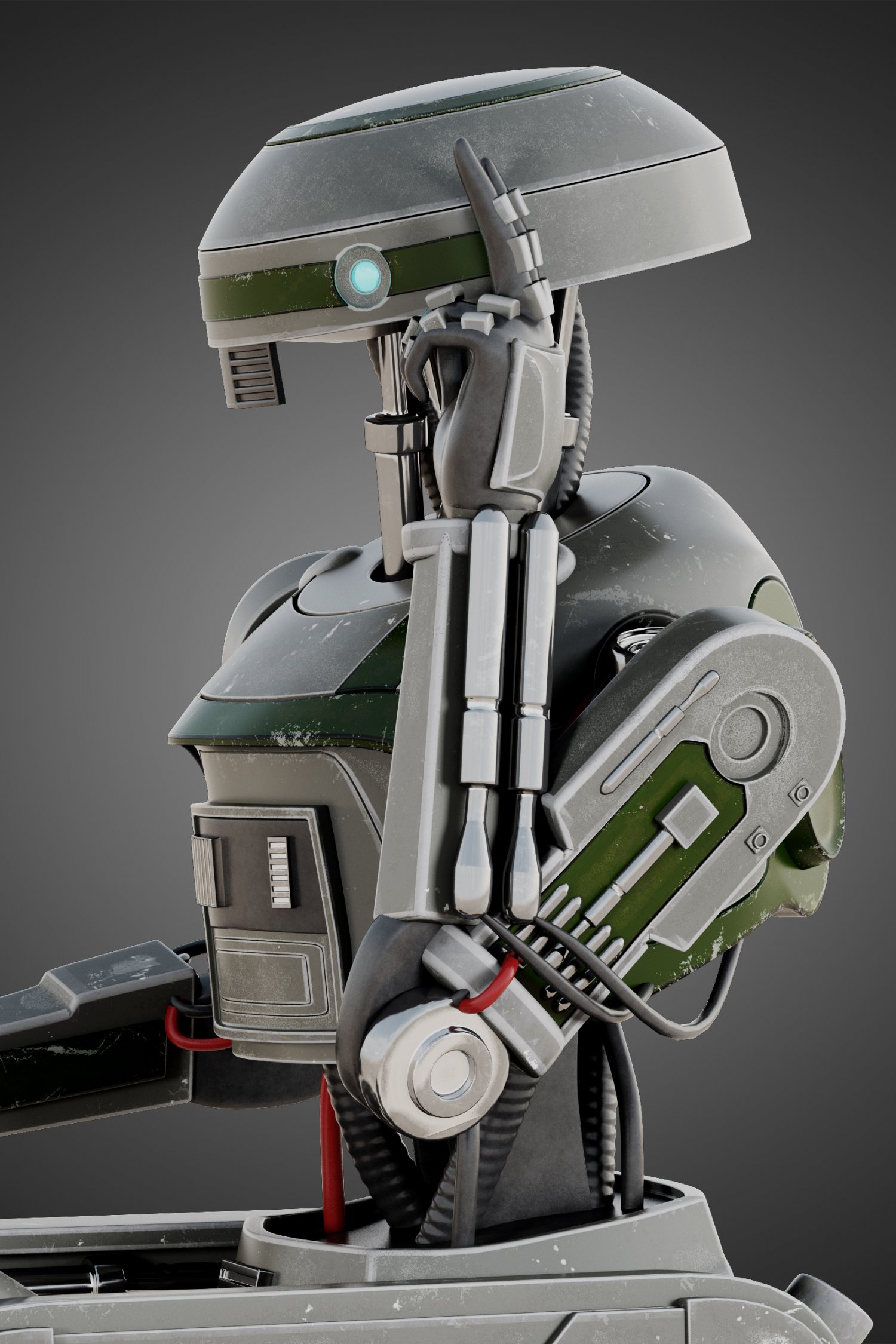 Star Wars L3-37 droid RIGGED Modèle 3D in Robot 3DExport