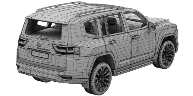 toyota land cruiser 300 3D Model in SUV 3DExport