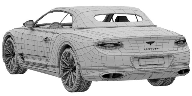 Bentley Continental GT Speed Convertible 3D Model in Sport Cars 3DExport