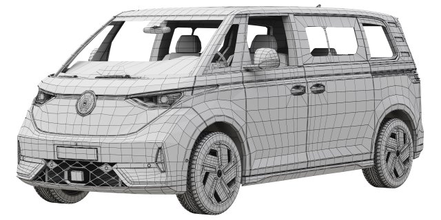 Volkswagen ID Buzz GTX 3D Model in Van and Minivan 3DExport
